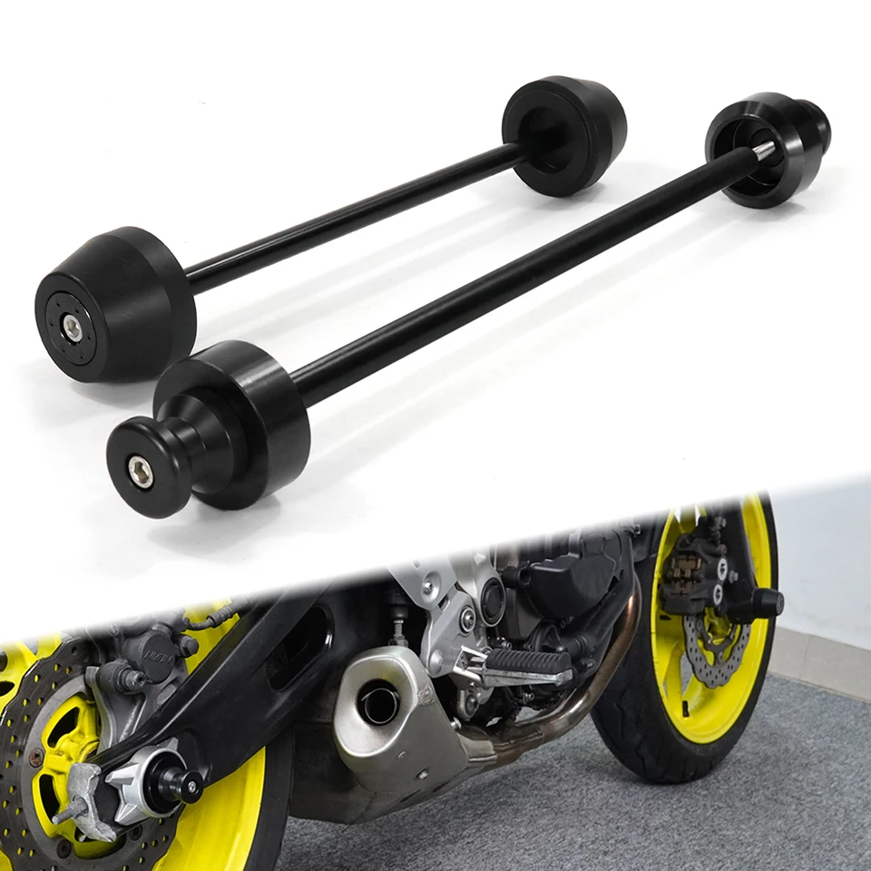 Motorcycle Crash Protectors Yamaha MT-07 Front Wheel Axle Sliders - CNC ...