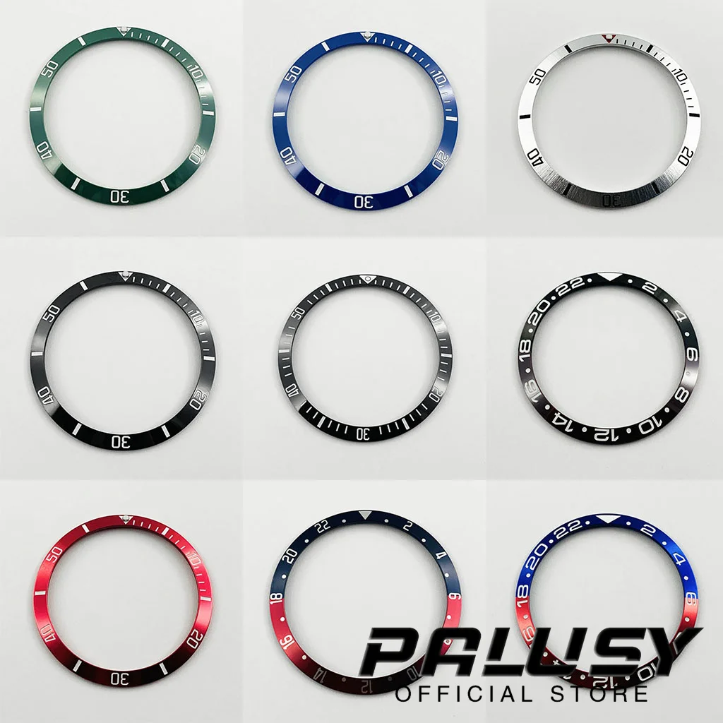 37-2mm-Black-Watch-Bezel-Insert-Ceramic-Aluminum-Bezel-Fit-39mm-Watch ...