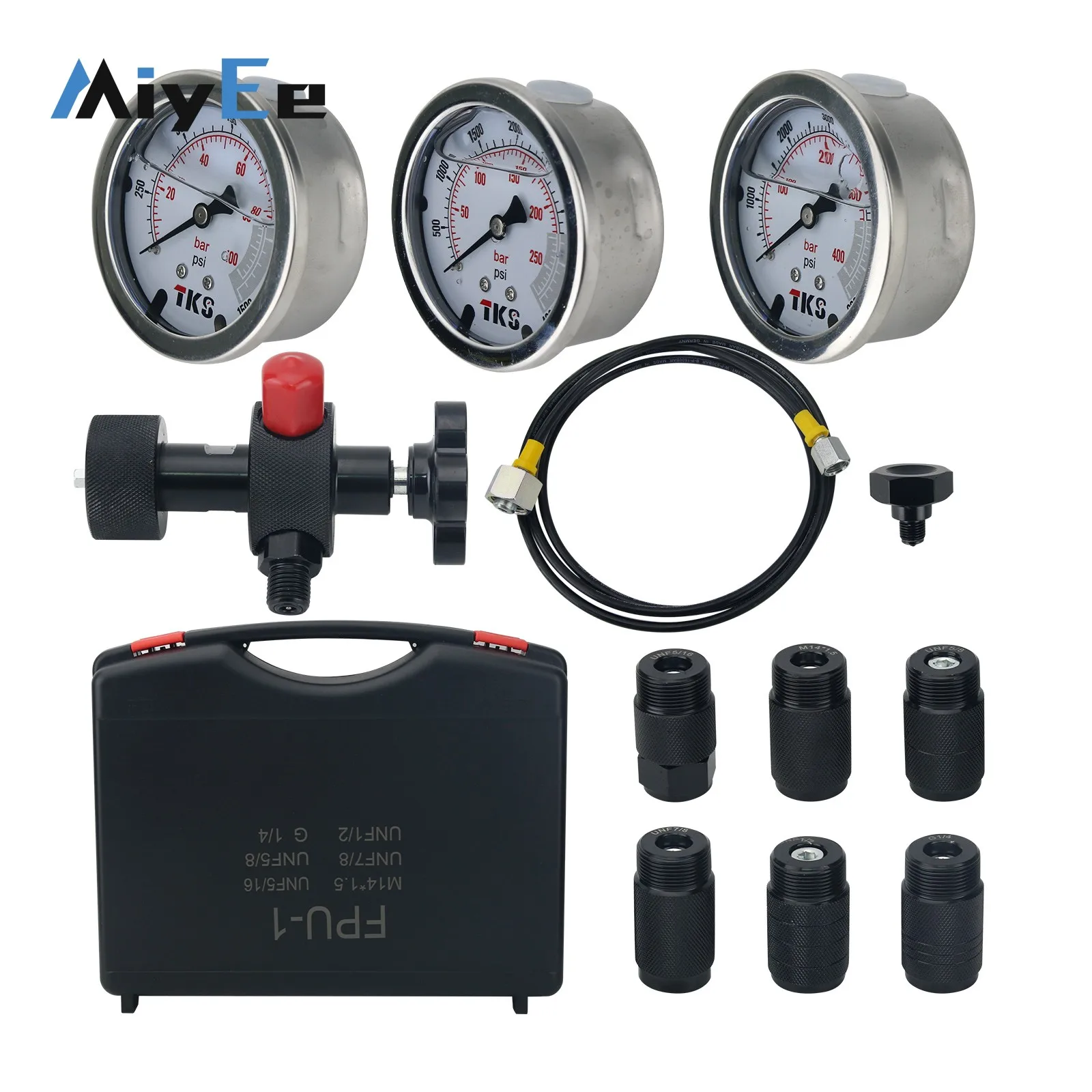 FPU-1 Nitrogen Charging Kit Nitrogen Charger with 3 Gauges 1 Hose & 7 ...