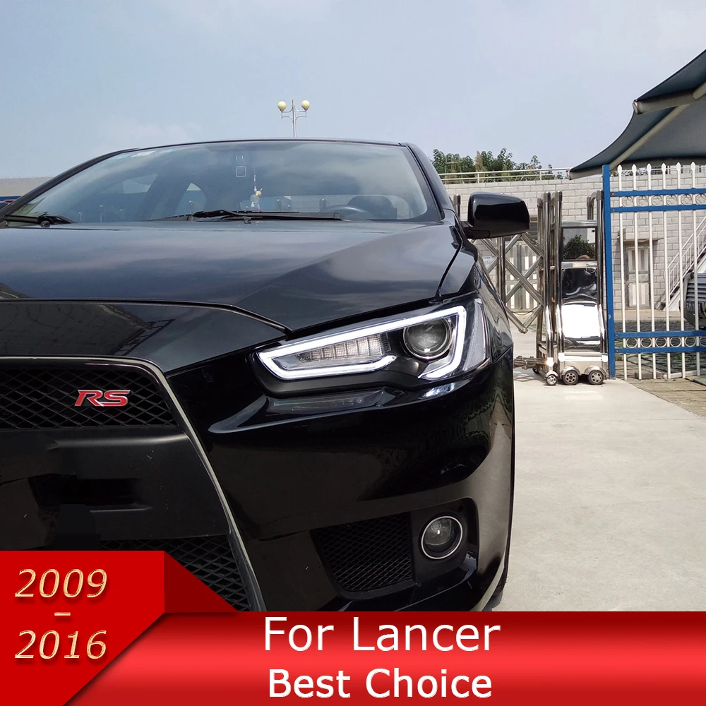 Luces-de-coche-para-Lancer-EX-EVO-2009-2016-LED-conjunto-de-faros ...
