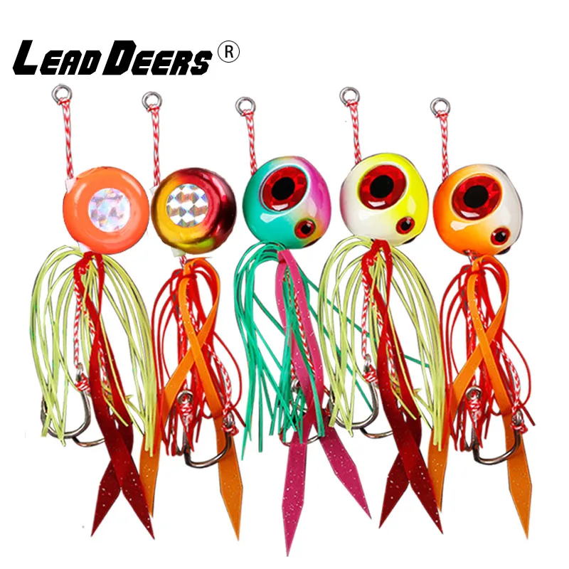 Metal-Jigging-Lures-Rubber-Jig-Slider-Snapper-Sea-Bream-Jig-Head-Ocean ...