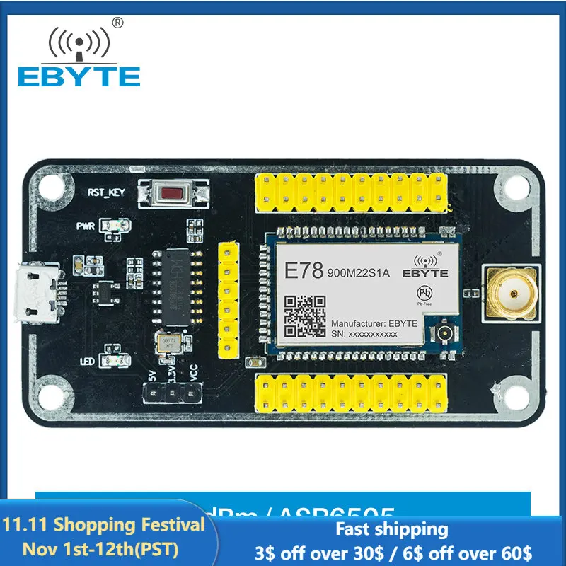 Asr6505 Lora Rf Module Soc Test Board Kit E78-900tbl-01a Usb To Ttl ...