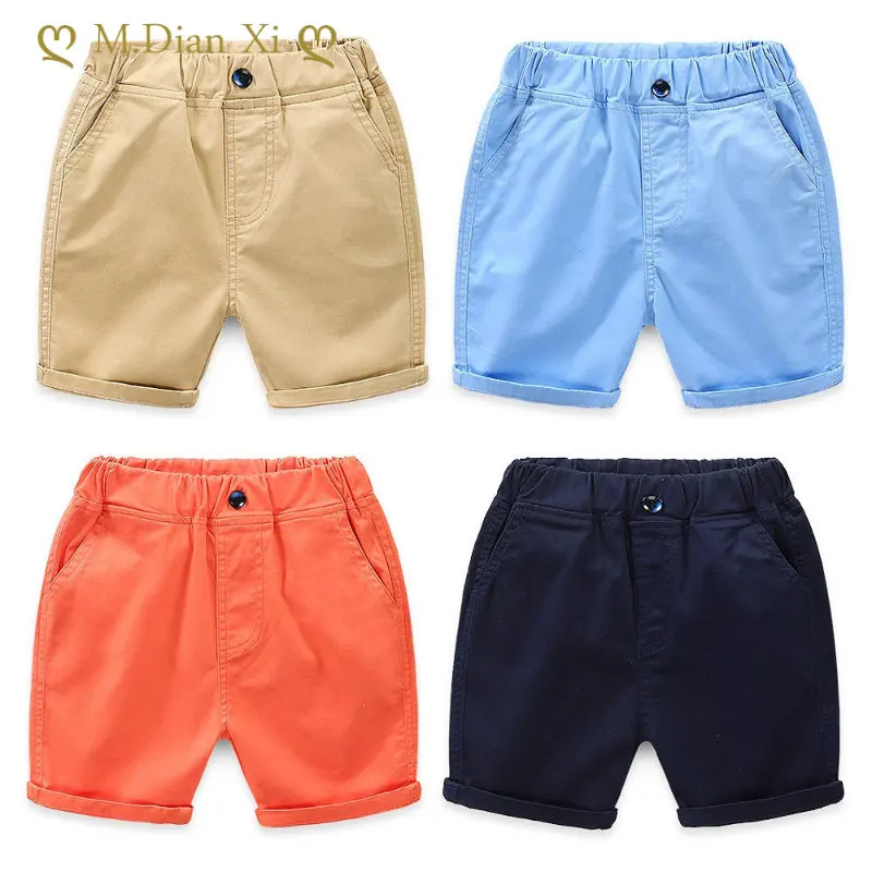 Casual-Boys-Shorts-Summer-New-Solid-Color-Children-s-Foreign-Style ...