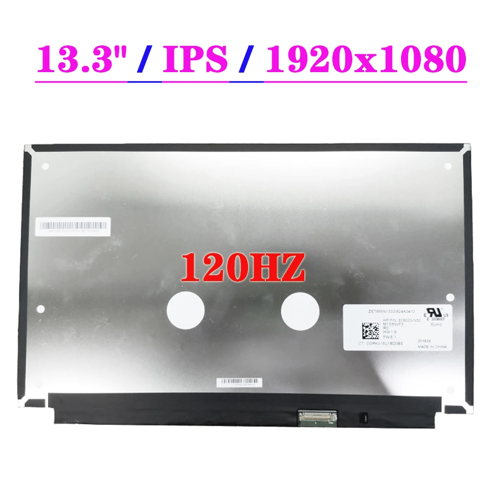 120hz Display Panel M133nvf3 R0 For Hp 830 G5 13.3 Inch Laptop Lcd ...