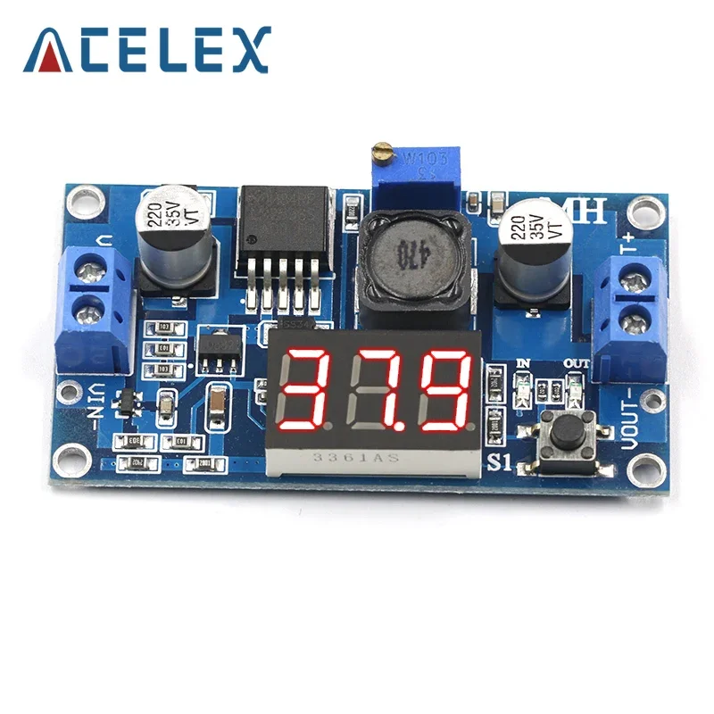 LM2596-LM2596S-power-module-LED-Voltmeter-DC-DC-adjustable-step-down ...