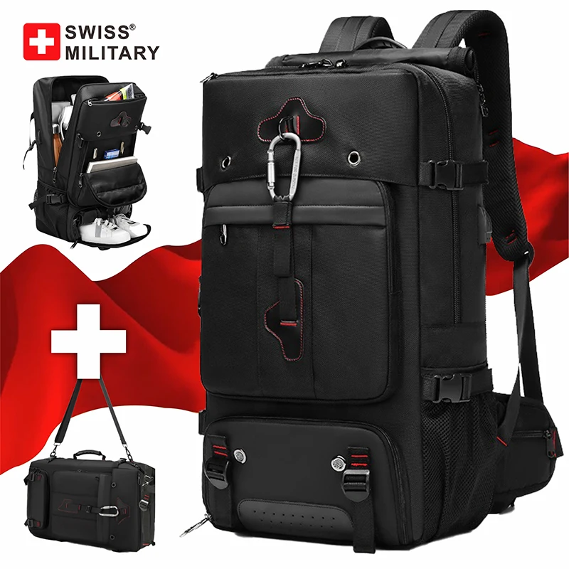 SWISS-MILITARY-New-Travel-Backpack-Waterproof-Anti-Theft-USB-Bag ...