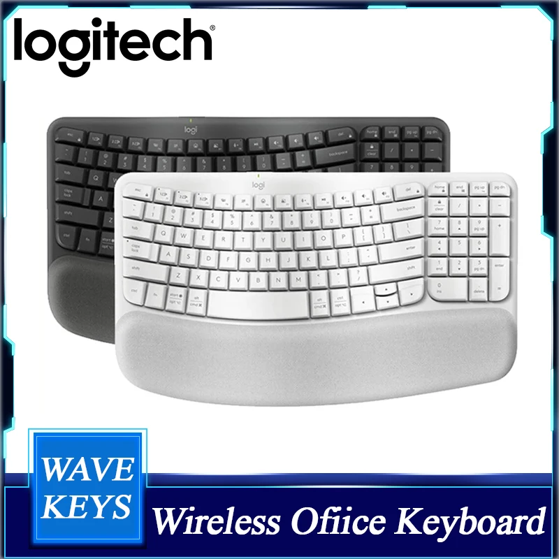 Logitech-Wave-Keys-ergonomic-keyboard-4-tilt-bracket-equipped-with-soft ...
