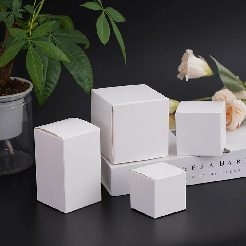 Custom Multi Sizes White Paper Box Small Gifts Packaging Box Carton ...