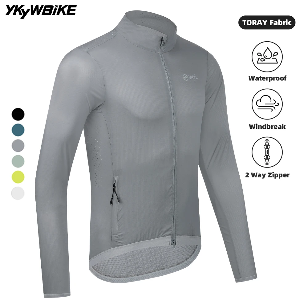 YKYWBIKE-Men-s-Cycling-Jacket-Windproof-Waterproof-Lightweight-Long ...