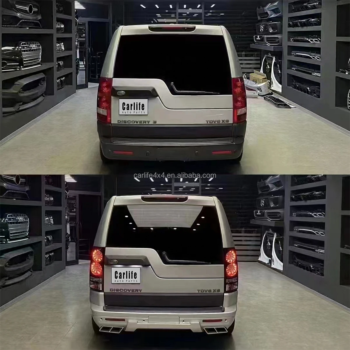 Modified to 2014 Discovery 4 Body Kit with Headlight Bumper PP Plastic ...