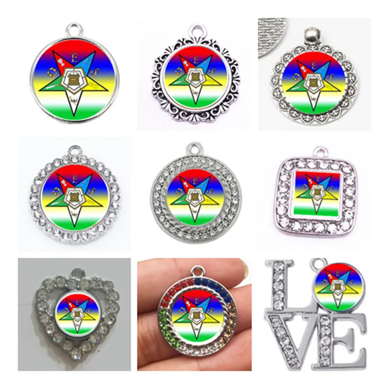 Customizable-Design-Eastern-Star-OES-Dangle-Charms-For-DIY-Bracelet ...