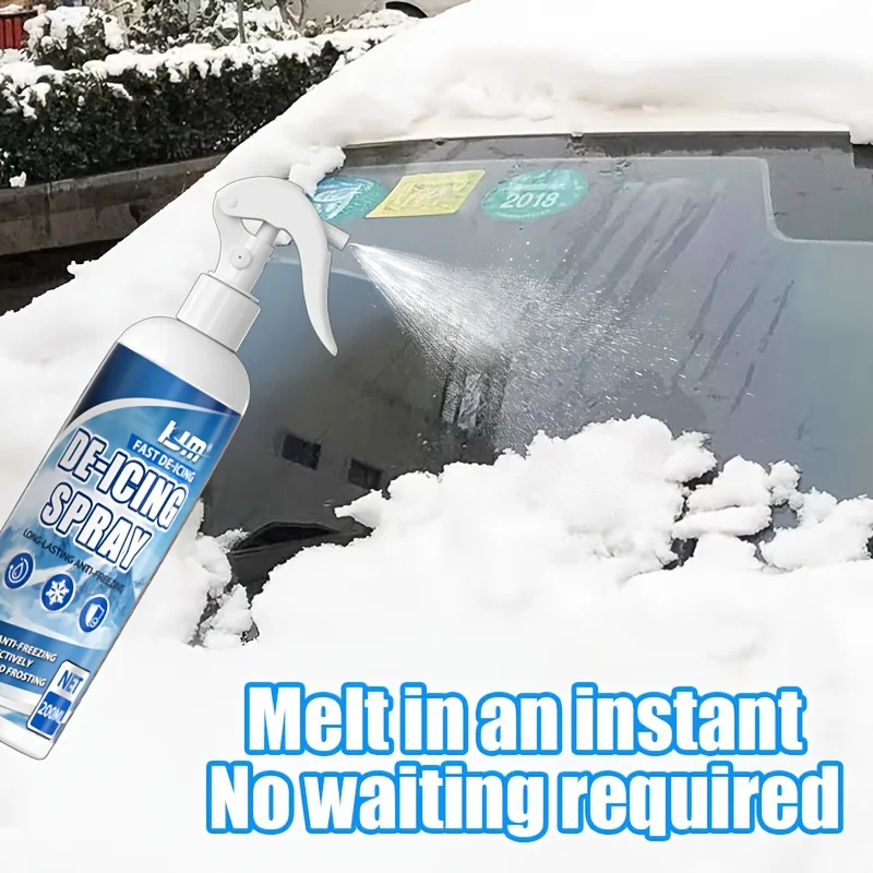 200ML Car Ice Melt Snow Remover,Windshield Deicer,Door Lock Anti-Ice ...