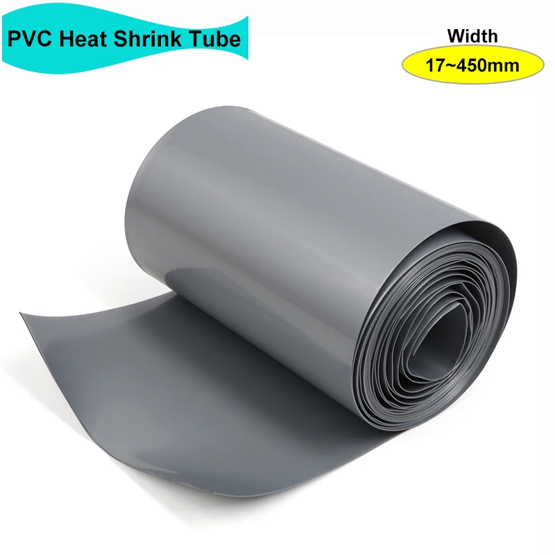 1-20M-Grey-Battery-Film-Wrap-17mm-450mm-Width-PVC-Heat-Shrink-Tube ...