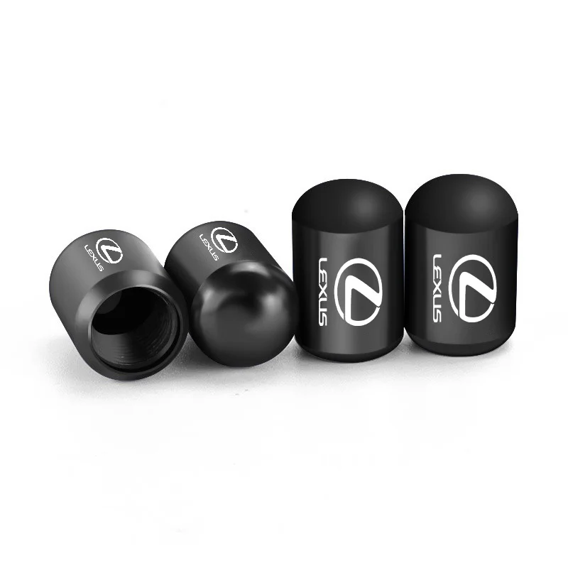 4pcs Aluminium alloy Car Wheel Tire Valve Stem Caps Anti-theft Cover ...