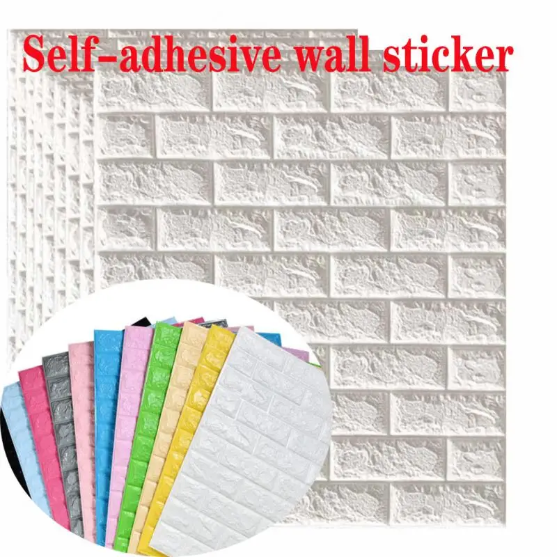 10pcs-70-77cm-3D-Wall-Sticker-Self-Adhesive-Foam-Brick-Room-Decor-DIY ...