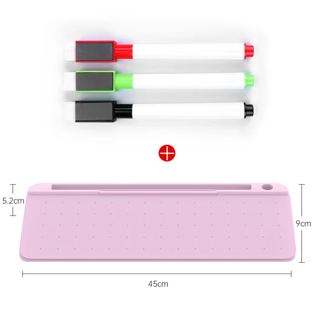 Desktop keyboard mini whiteboard writing board tempered glass business ...