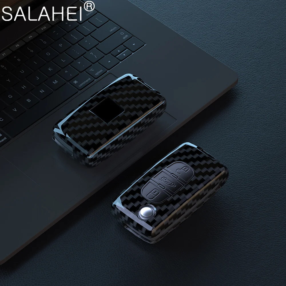 ABS-Carbon-fiber-2-3-Buttons-Car-Remote-Key-Case-Cover-for-Citroen-C2 ...