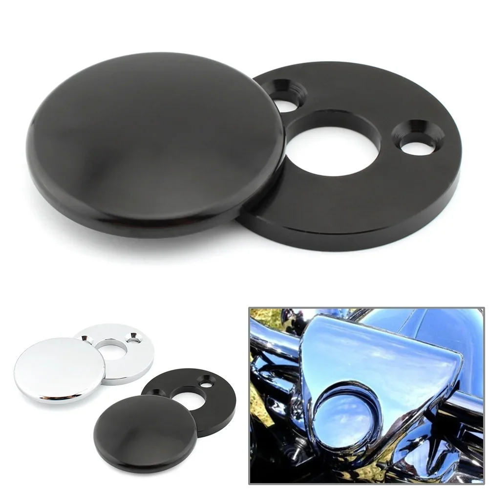 Motorcycle-Aluminum-Fork-Lock-Cover-For-Harley-Road-King-FLHR-1994-up ...