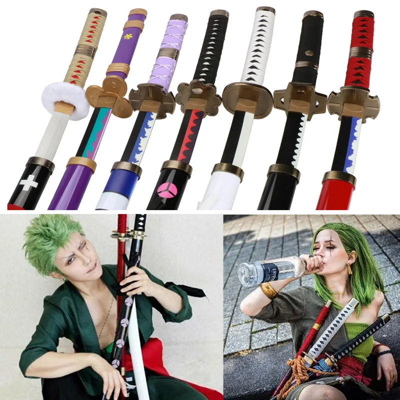 Roronoa Zoro Katana Sword Anime Cosplay Trafalgar Law Kitetsu Yama ...