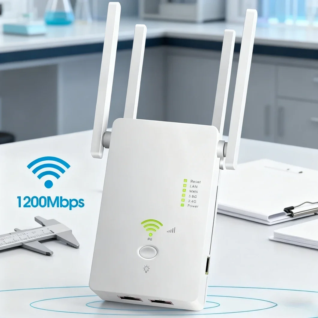 AC1200 Wireless 5G WiFi Extender/Router/AP Dual Band Repeater Booster ...