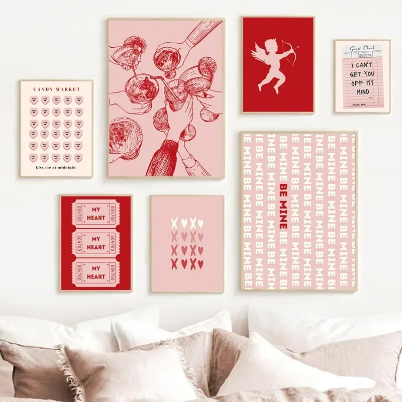 Valentine-s-Day-Queue-Gallery-Printable-Poster-Vintage-Romantic-Wall ...