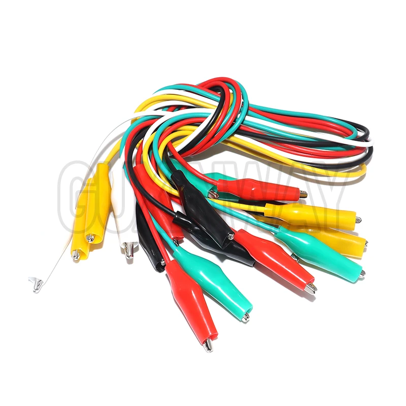 1Set / 10PCS Alligator Clips Electrical DIY Test Leads Alligator Double ...