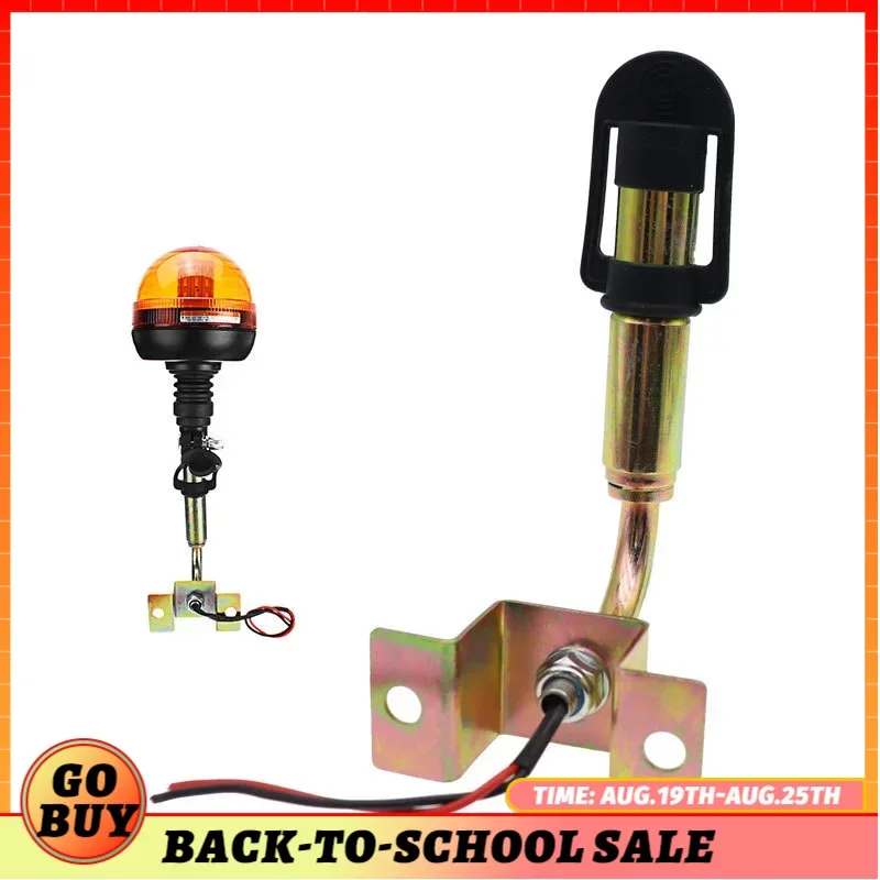 Amber-Rotating-Flashing-Light-Amber-Tractor-Warning-Beacon-Pole ...