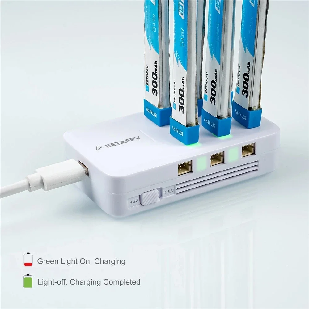 BETAFPV 6 Ports 1S Battery Charger Lipo-Battery Type-C Charger BT2.0 ...