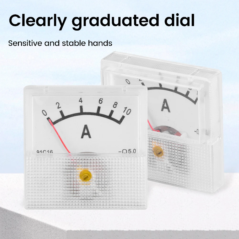 VOKTTA-10PCS-91C16-pointer-type-DC-ammeter-current-measuring-instrument ...