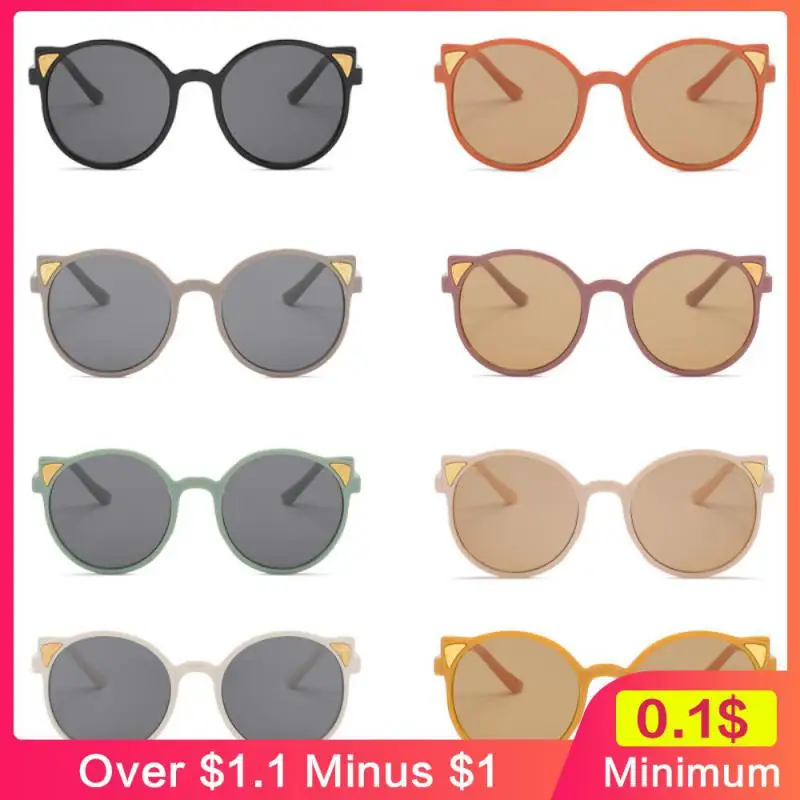 Cat-Ears-Children-s-Sunglasses-Ultraviolet-proof-Retro-Eyewear ...
