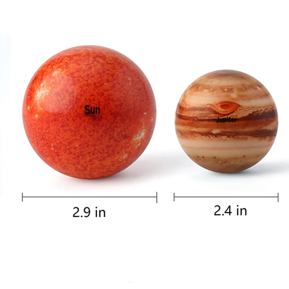 Solar System With Size Balls