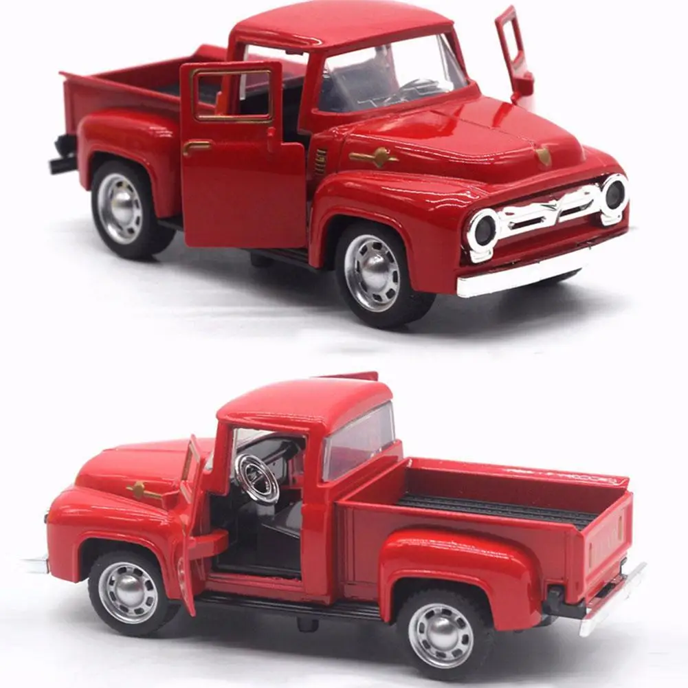 1-32-Scale-Red-Truck-Car-Model-Alloy-Diecast-Simulation-Pull-Back ...