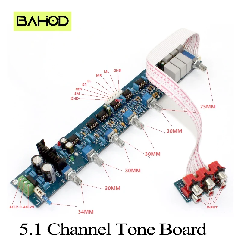Audio Amplifier NE5532 High Quality 5.1 Channel Tone Board - AliExpress 44