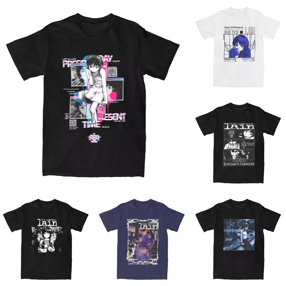 Men-Women-s-Serial-Experiments-Lain-90s-Sci-Fi-Anime-T-Shirt-Pure ...