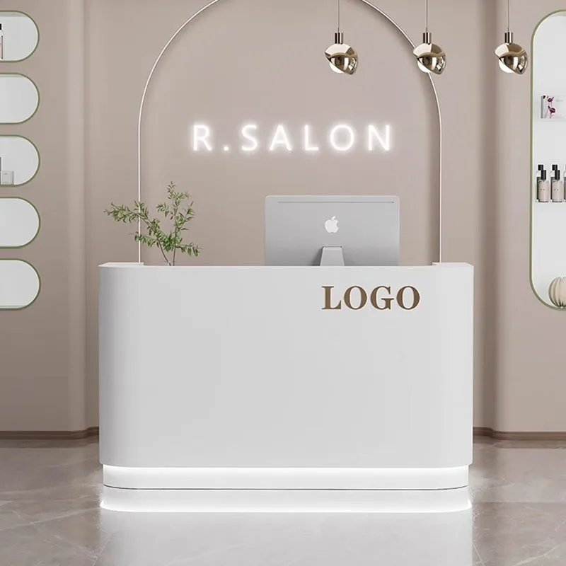 White-Front-Reception-Desk-Podium-Church-Conference-Pulpit-Standing ...