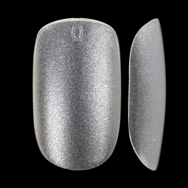 240pcs Medium Matte False Nails Flexible Square Round Nail Art Tips ...