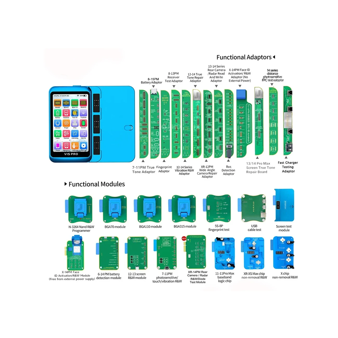 JCID-Programmer-Full-Set-P13-JCID-Battery-Repair-Flex-Cable-JCID-V1S ...