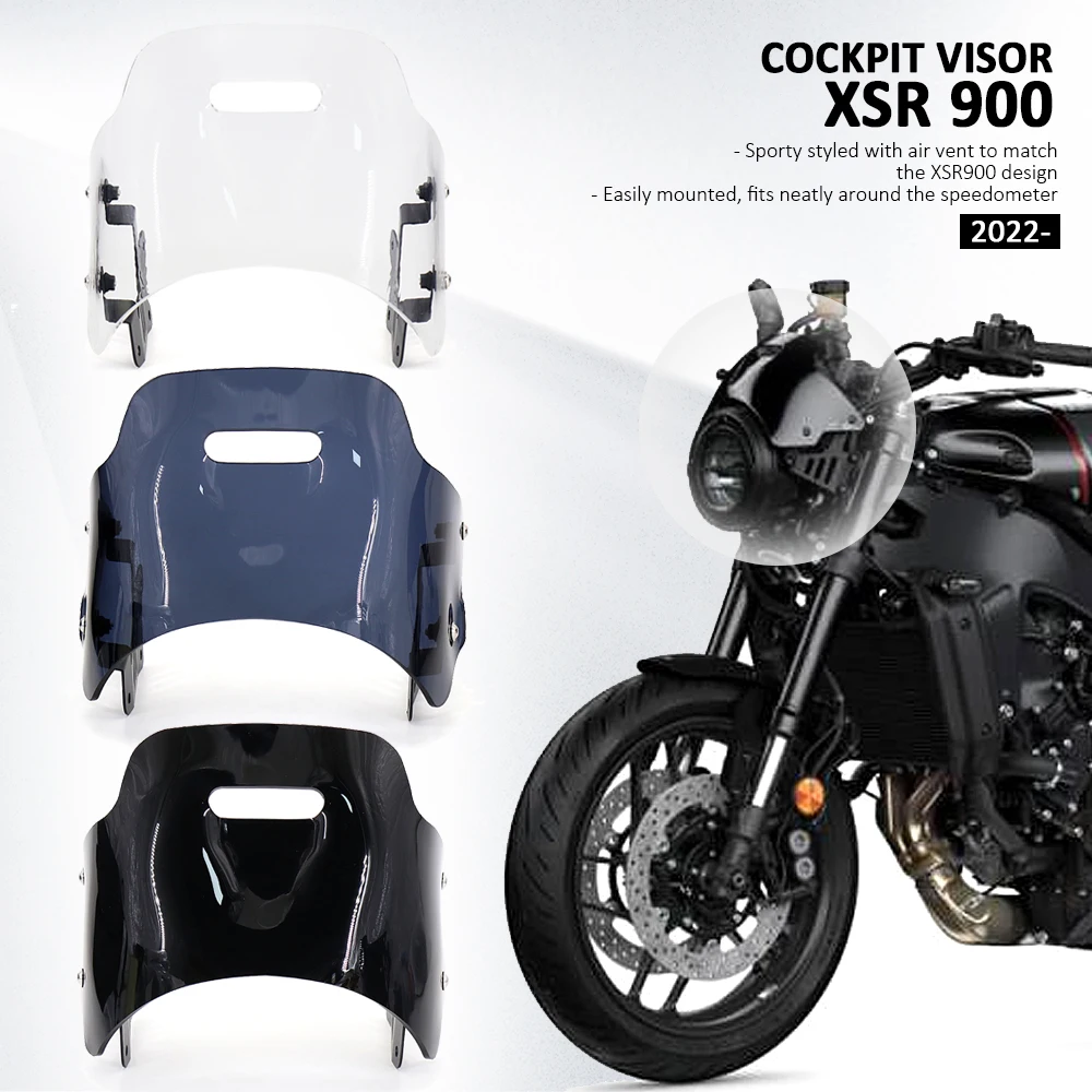 XSR900 Windshield Windscreen For Yamaha XSR 900 2022 2023 2024 ...