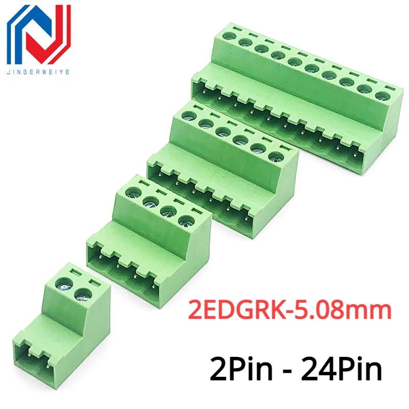 5PCS 2EDGRK 5.08mm Solderless Docking Type Plug-in Terminal Block 2EDG ...