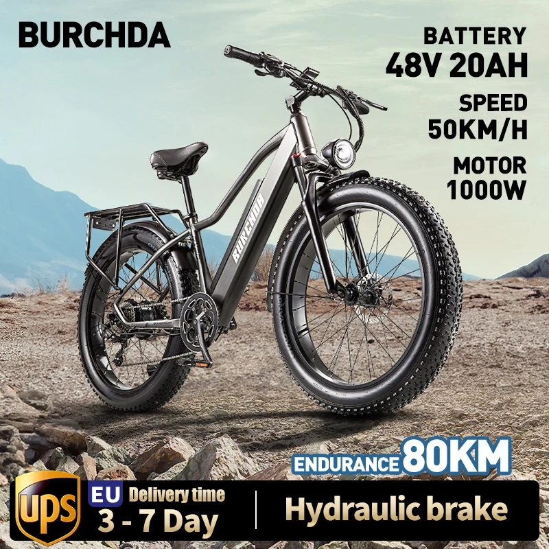 BURCHDA-RX20-1000W50KM-H-26-Inch-Mountain-Electric-Bicycle-48V20AH ...