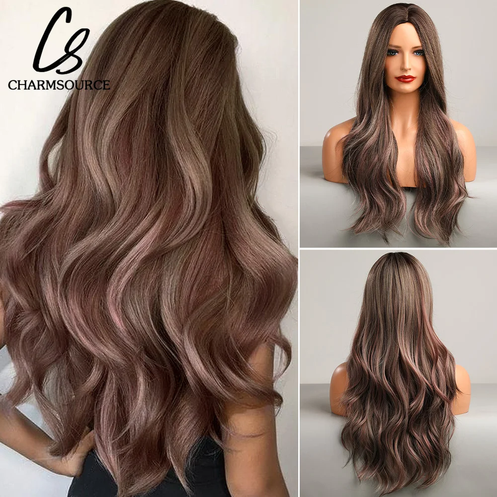 Perucas-encaracoladas-longas-do-Emmor-sint-tico-com-Franja-para ...