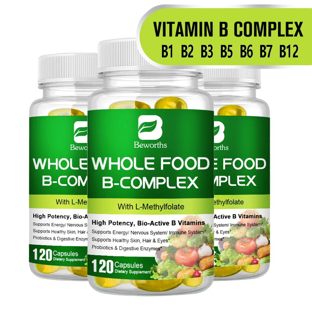 BW-120P-Vitamin-B-Complex-Capsule-B1-B2-B3-B5-B6-B7-B12-Anti-Fatigue ...