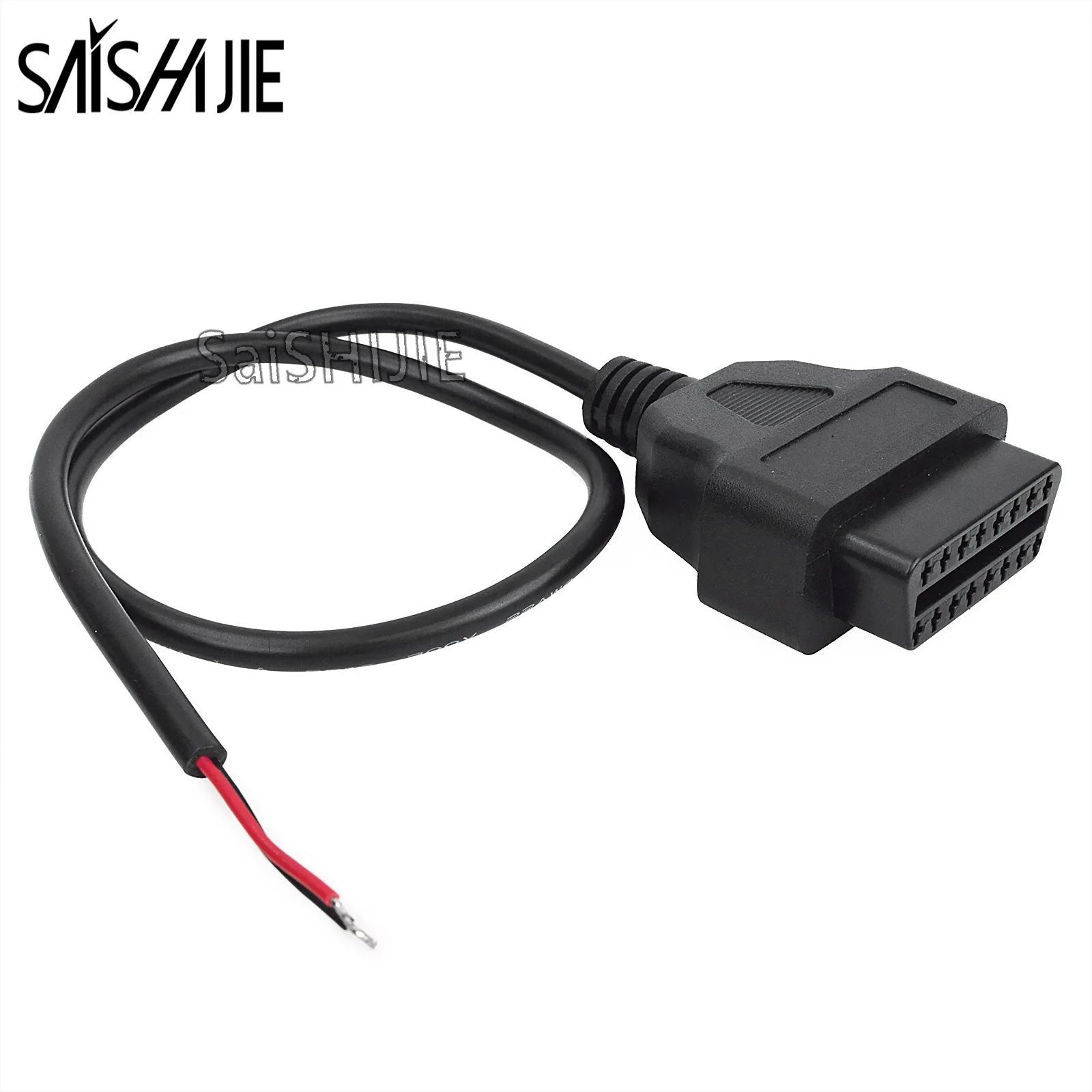 Car GPS Charger Cable Adapter OBD2 Power Adapter 2 Pin to 16 Pin Female ...