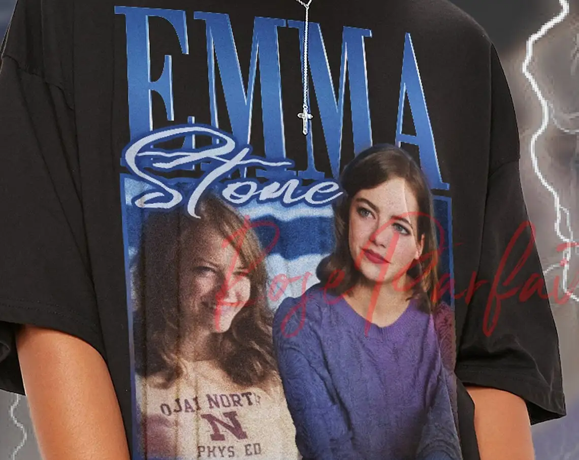 EMMA-STONE-Retro-T-shirt-Emma-Stone-Tee-Emma-Stone-Long-Sleeve-Shirt ...