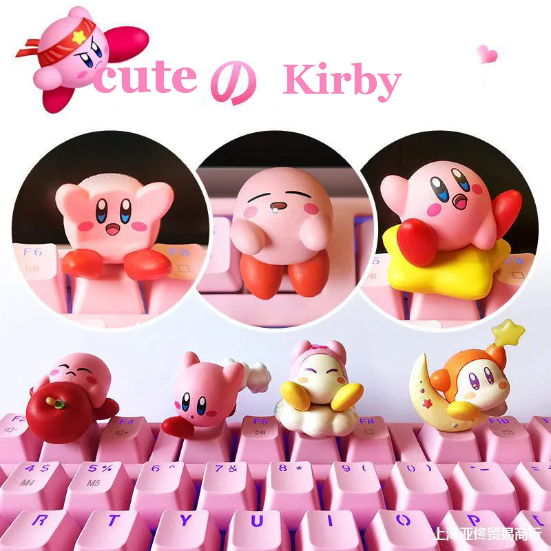 Kirby Keycap lindo transmisor único tridimensional DIY Teclado mecánico ...