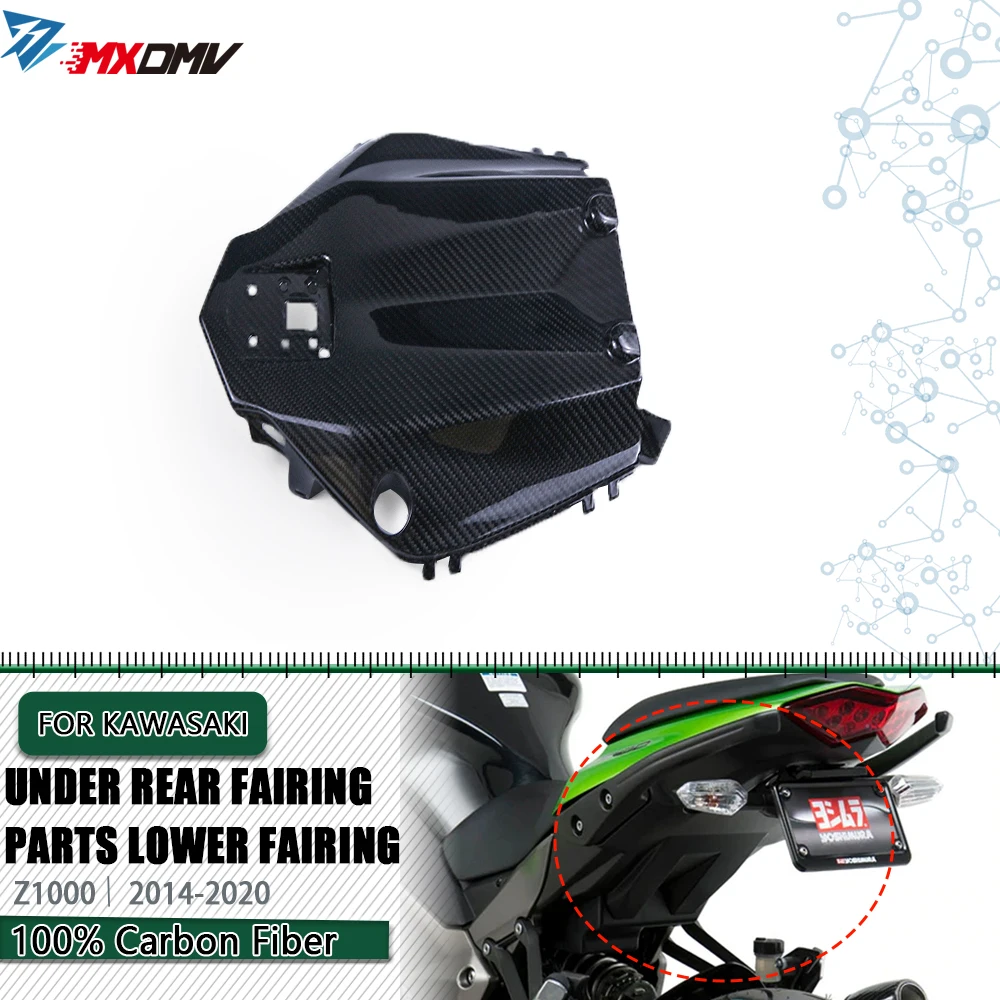 For-Kawasaki-Z1000-2014-2020-3k-100-Carbon-Fiber-Under-Rear-Fairing ...