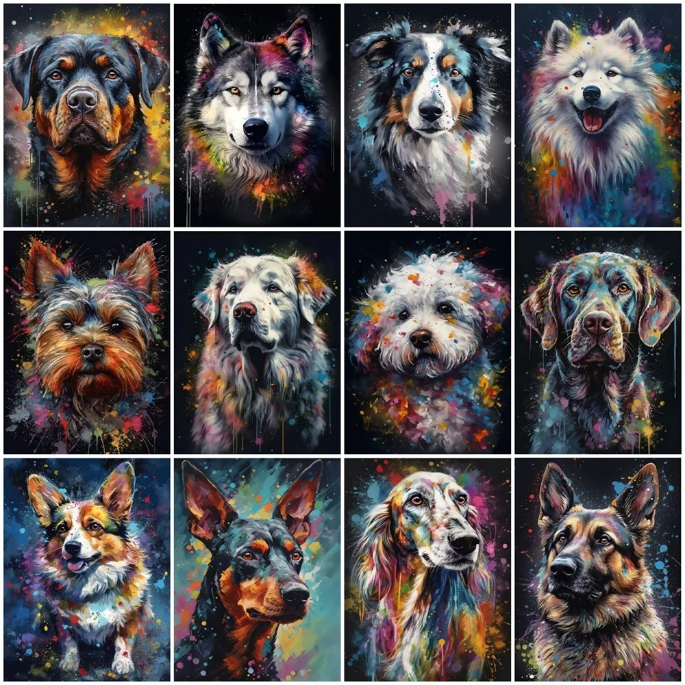 AZQSD-Diamond-Mosaic-Animal-DIY-Art-Diamond-Painting-Dog-Labrador ...