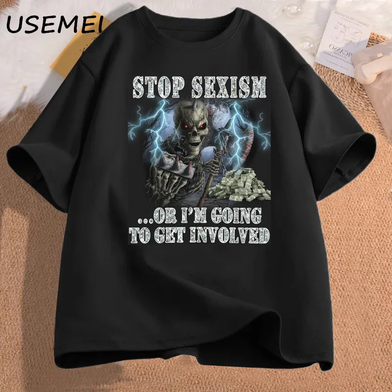 Funny-Skeleton-Tshirt-Cotton-T-shirts-Casual-Short-Sleeve-Man-Clothes ...