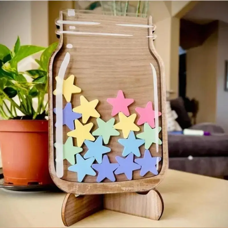 1-Piece-Kids-Reward-Jar-With-Star-Classroom-Reward-Jar-With-25pcs ...