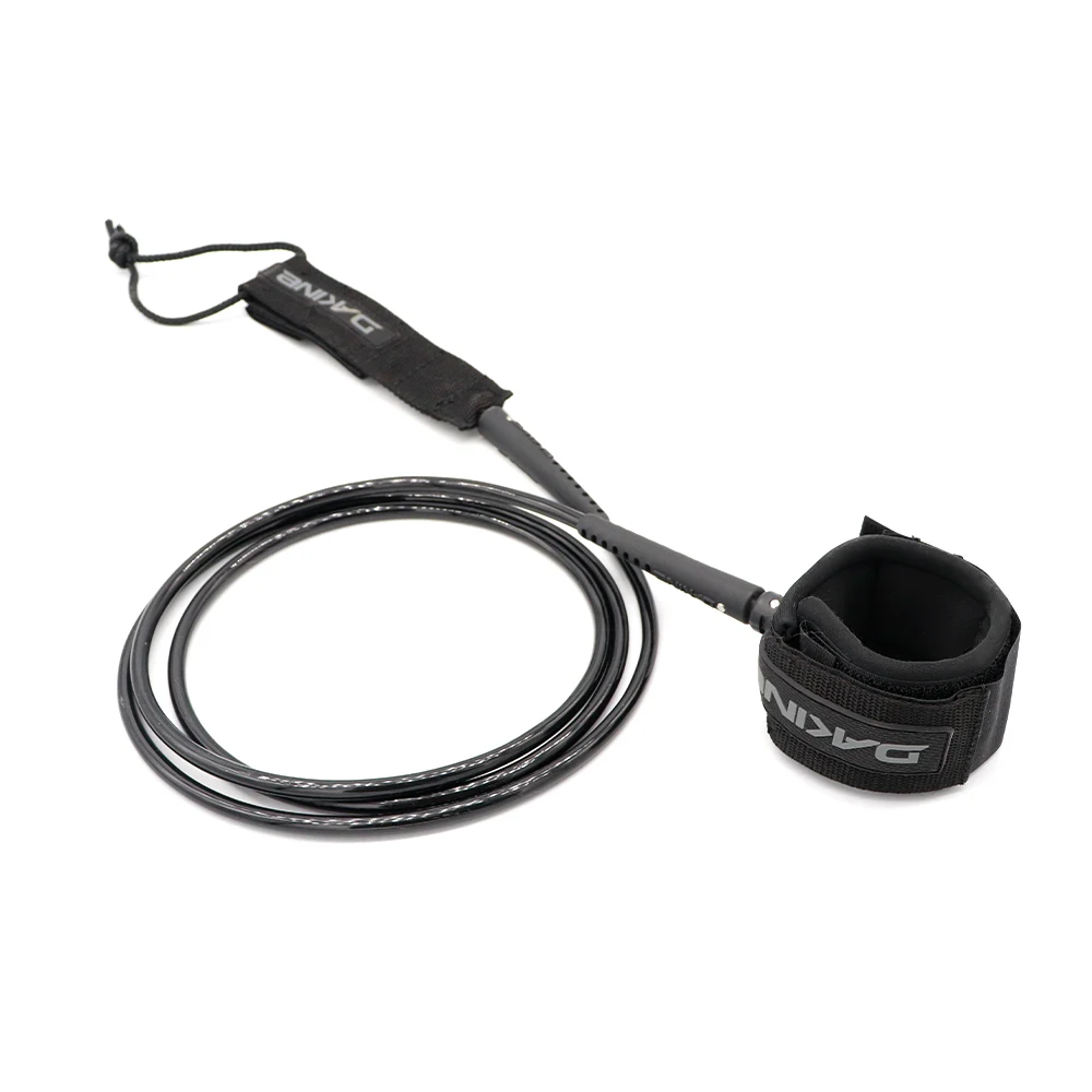 DK Branded Surfboard Foot Leash 6~9FT 7mm TPU Foot Rope Nlack Straight ...